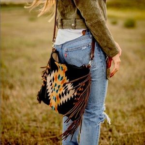 Mercy Grey Design Company | Bags | Mercy Grey Crossbody Wool Aztec ...